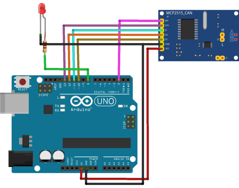 How To Use MCP2515 SPI CAN Bus Module with Arduino - Code