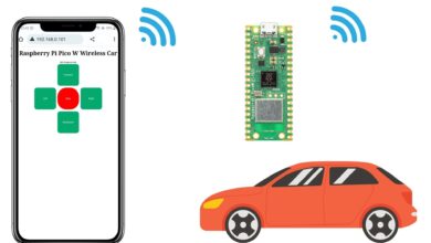 Raspberry Pi Pico W Remote Controlled Car Robot Web Server