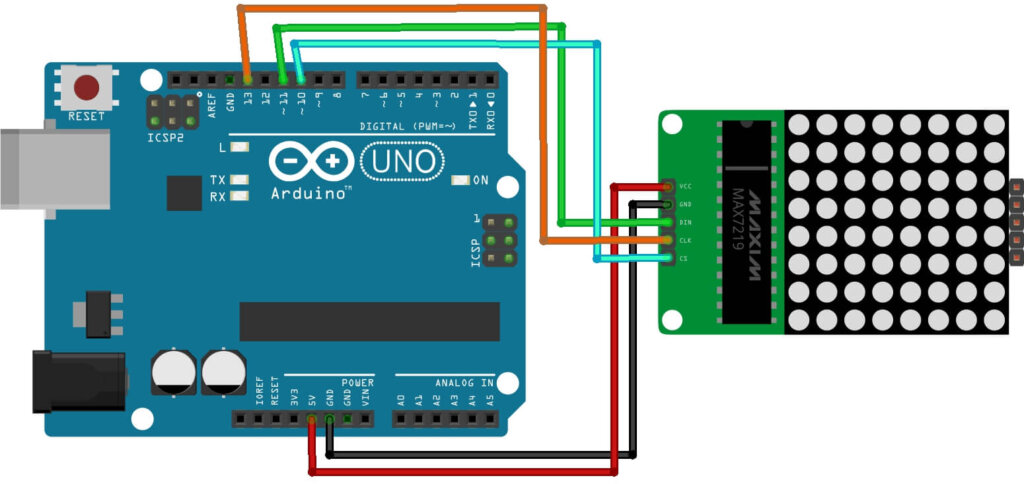 MAX7219 Dot Matrix LED Display With Arduino Tutorial