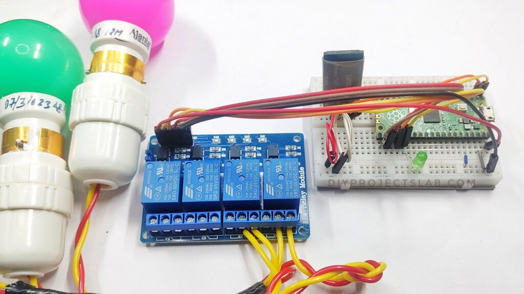 Home Automation Using Raspberry Pi Pico & Bluetooth module