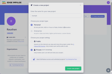 Getting Started with Edge Impulse on Arduino Nano 33 BLE Sense