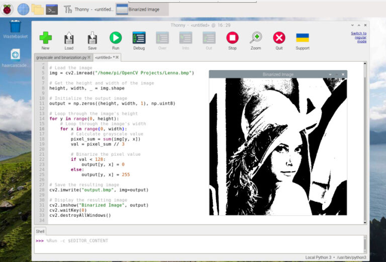 Image Processing Using OpenCV on Raspberry Pi 3/4/5