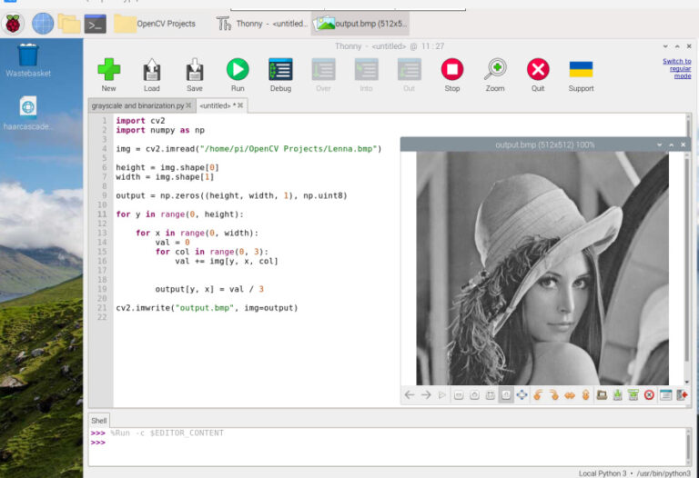 Image Processing Using OpenCV on Raspberry Pi 3/4/5
