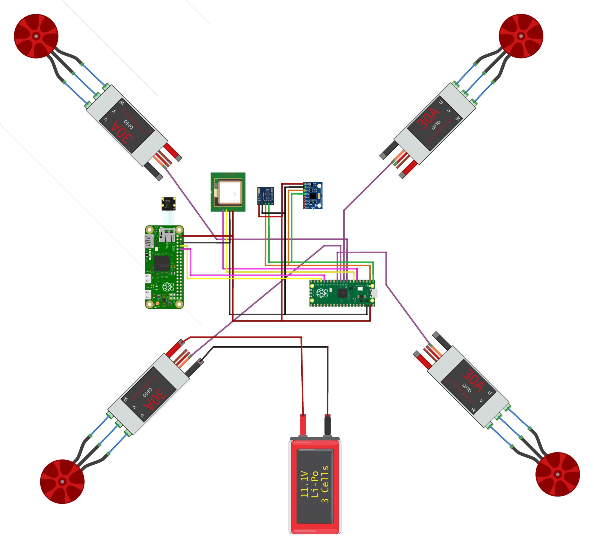 Drone Flight Controller With Raspberry Pi Pico - Unlimited Range