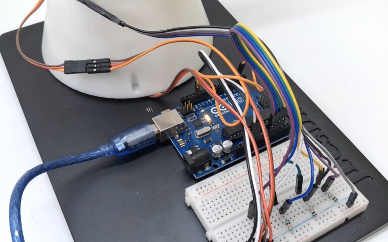 Dual Axis Arduino Solar Tracker Project Using LDR & Servo Motor