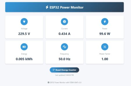 DIY IoT Energy Meter: ESP32, PZEM-004T with TFT & Web Dashboard