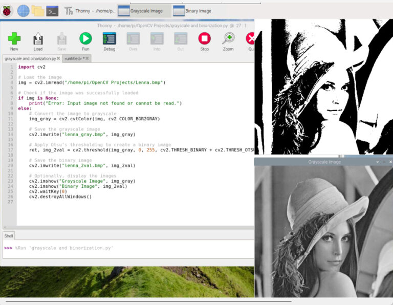 Image Processing Using OpenCV on Raspberry Pi 3/4/5