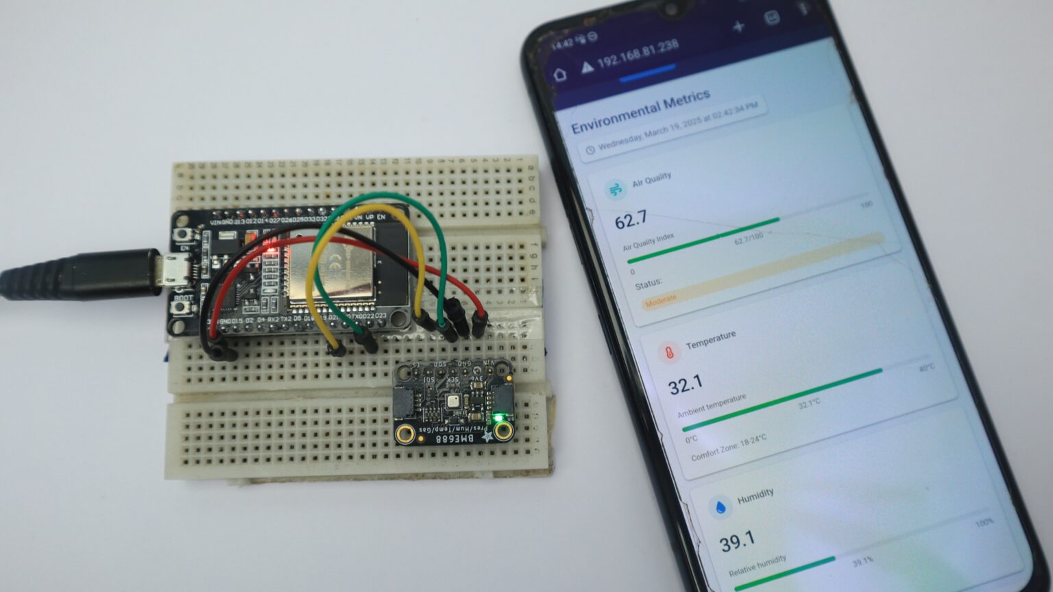 ESP32 Real-time Battery Current & Power Monitoring in IoT