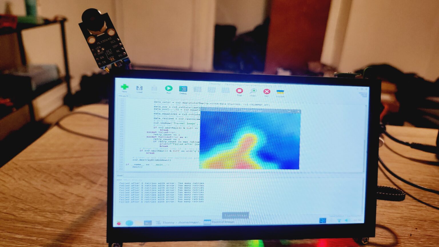 MLX90640 Thermal Imaging Camera with Raspberry PI