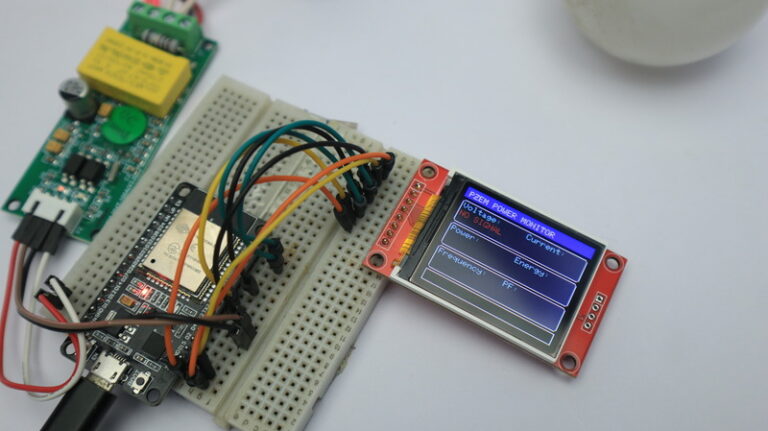 DIY IoT Energy Meter: ESP32, PZEM-004T with TFT & Web Dashboard