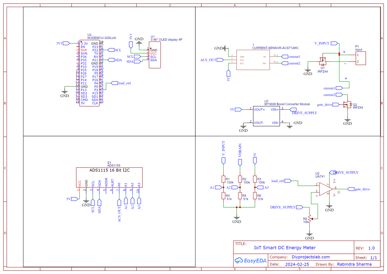 ESP32 Real-time Battery Current & Power Monitoring in IoT